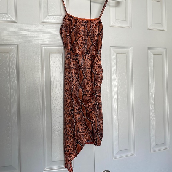 Blue Blush | Dresses | Blue Blood Made With Love Snake Dress Orangepink ...